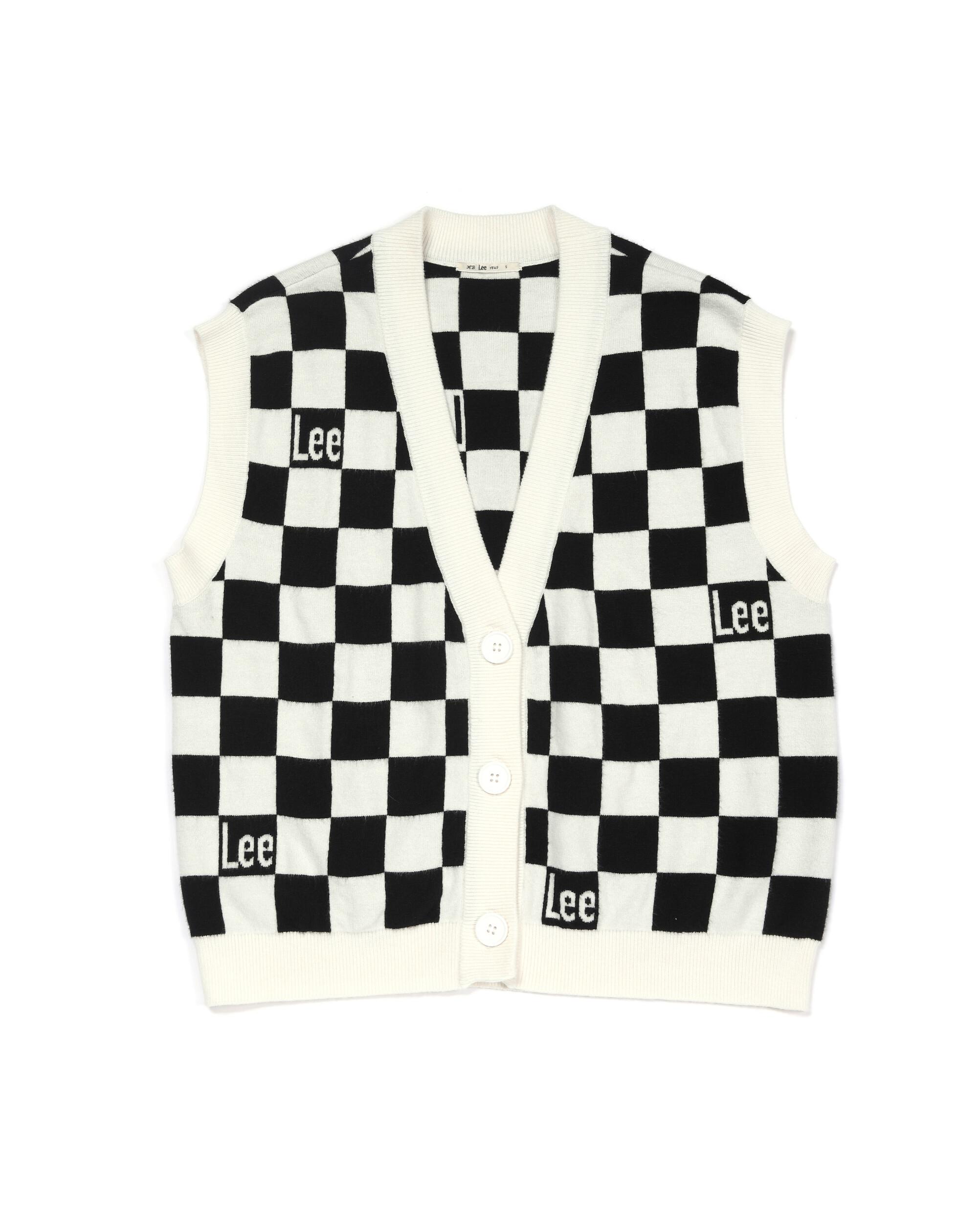 CHECKERBOARD SWEATER VEST | LEE